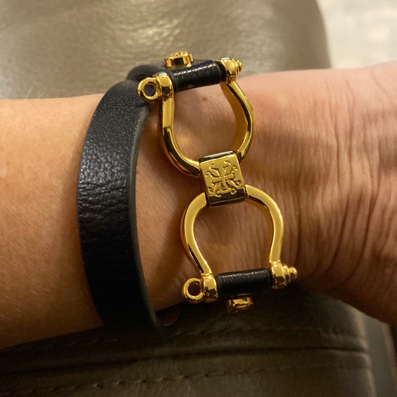 Rustic Cuff | Jewelry | Rustic Cuff Black Leather Wrap Bracelet With ...